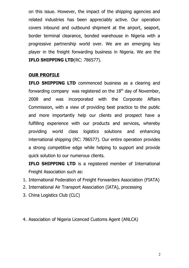 IFLO AIR LOGISTICS SOLUTION | PDF