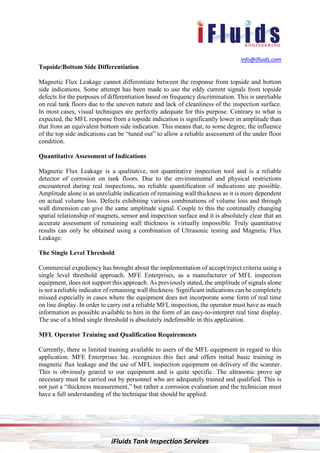 iFluids Tank Inspection services | PDF