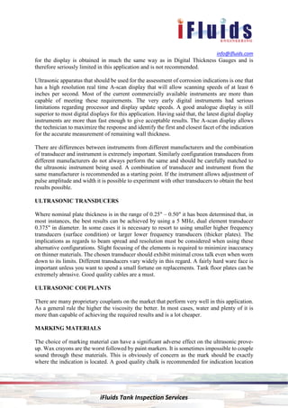 iFluids Tank Inspection services | PDF