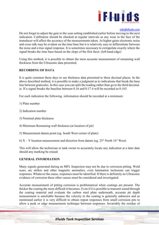 iFluids Tank Inspection services | PDF