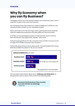 How to fly business class everytime - iFLYflat Points Zoom | PDF