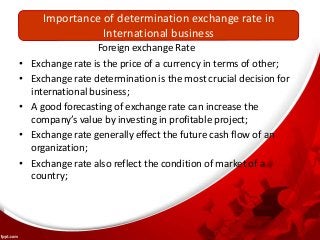 EXCHANGE RATE DETERMINATION | PPT