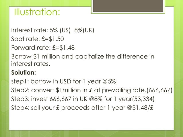 interest rate parity | PPTX | Stocks and Bonds | Personal Investing