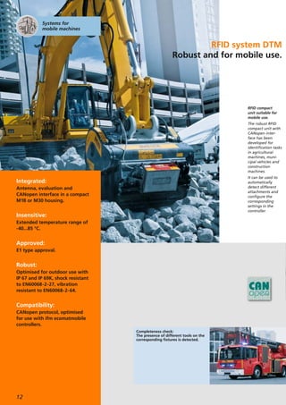 Identification systems for industrial production control and mobile ...