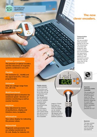 Intelligent incremental encoders from ifm. The first with display and IO-Link. | PDF