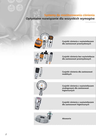 Czujniki ciśnienia firmy ifm 2016 | PDF