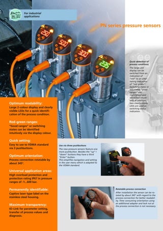 Ifm pressure-sensors-pn-gb-2014 | PDF