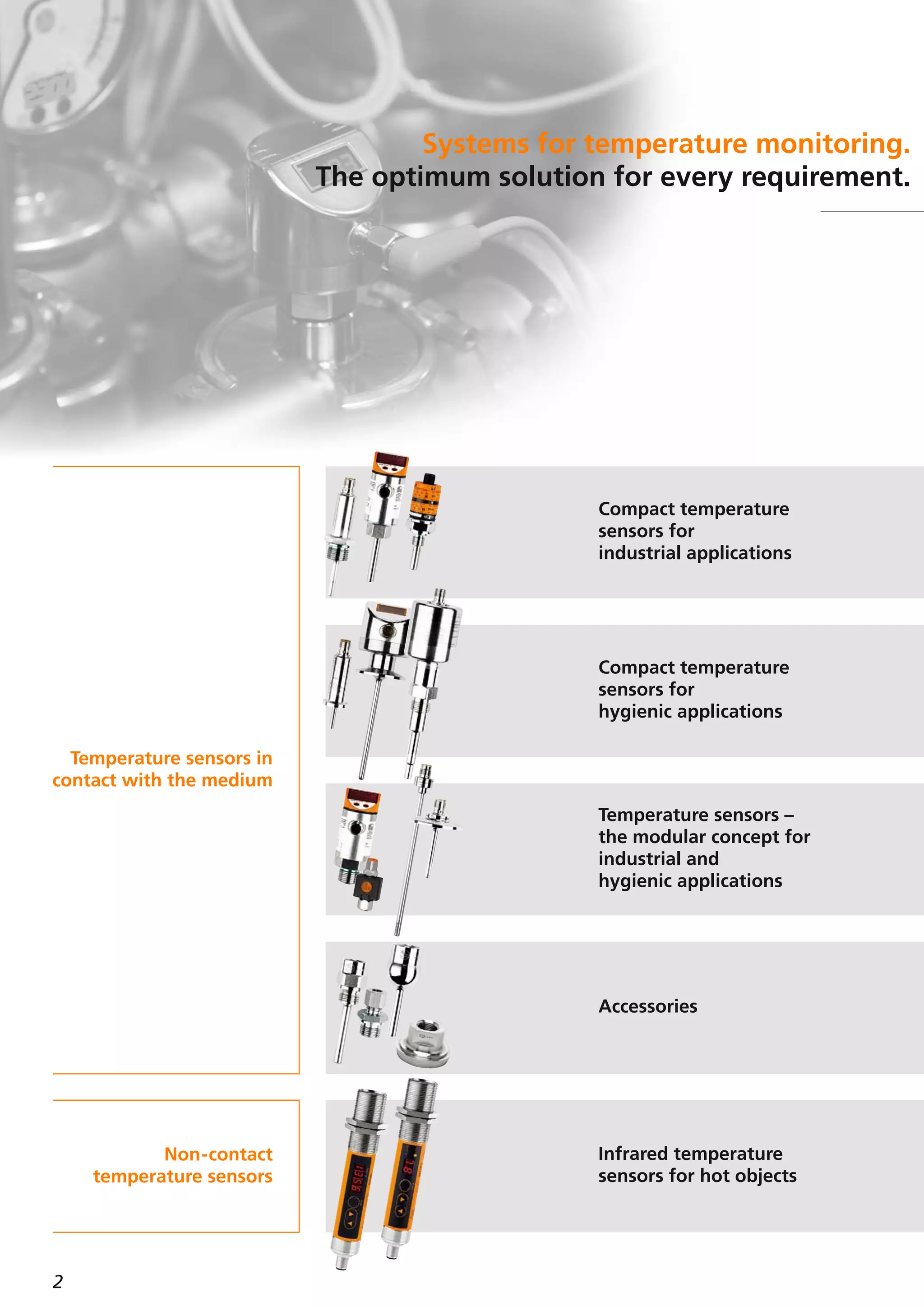 Temperature sensors from ifm. A selection guide. | PDF
