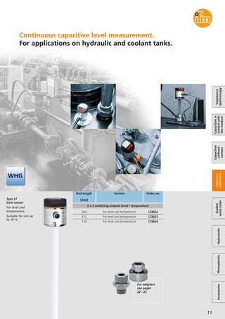 Level sensors from ifm | PDF
