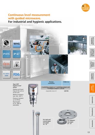 Level sensors from ifm | PDF