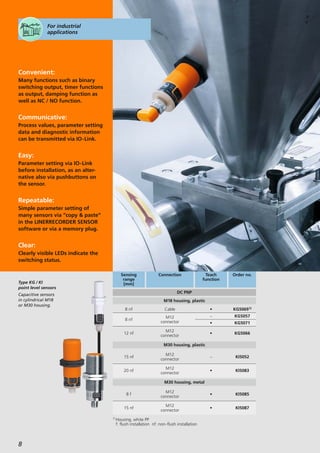 Level sensors from ifm | PDF