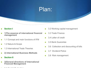 International Financial management | PPT