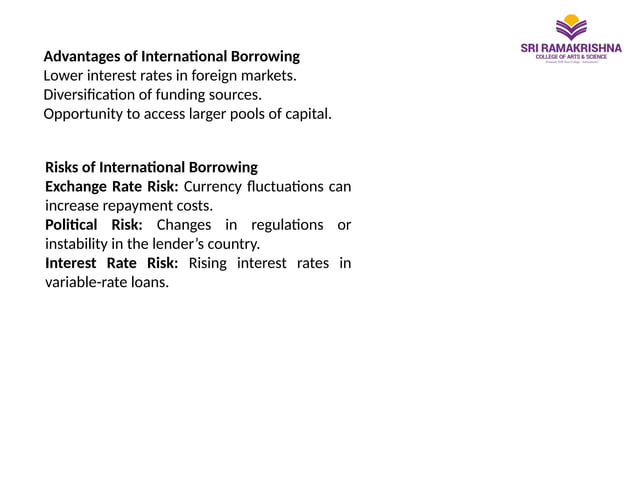 IFM 4 - BORROWING AND INVESTMENT IN IFM | PPT