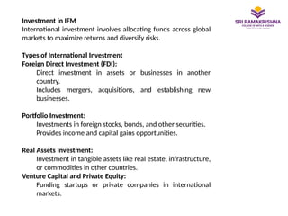IFM 4 - BORROWING AND INVESTMENT IN IFM | PPTX
