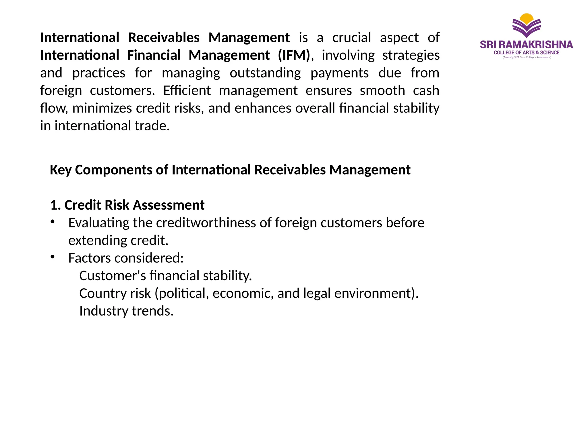 IFM 4 - INTERNATIONAL RECIEVABLE MANAGEMENT.pptx