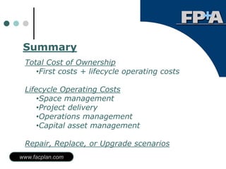 Repair, Replace, or Upgrade | PDF | Office Property | Real Estate