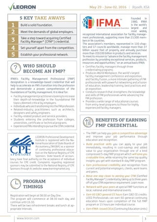 Ifma fmp may riyadh facility management | PDF | Business | Business and ...