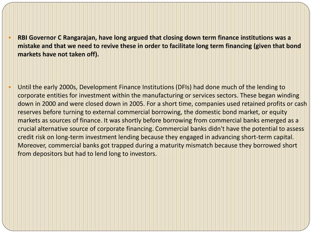 Do We Need Development Finance Institutions ? | PPT