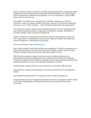 Ifma Strengthens Ties To Bifm | PDF