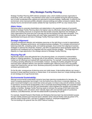 IFMA World Workplace Proceedings Paper - Strategic Facility Planning ...