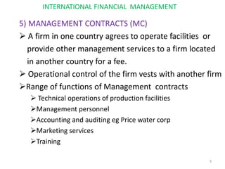 Ifm business methods | PPTX
