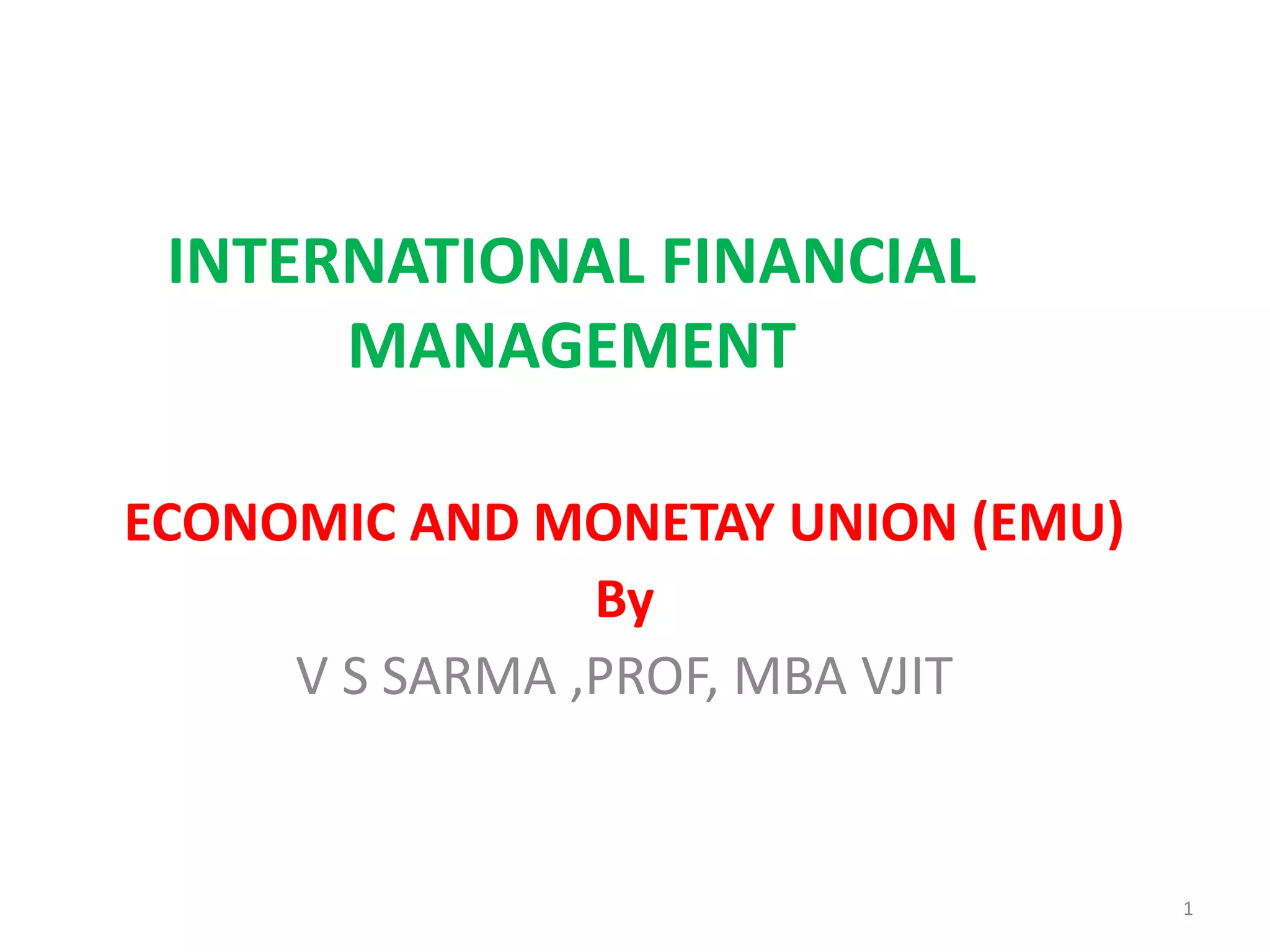 Ifm emu | PPT