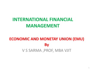 Ifm emu | PPT