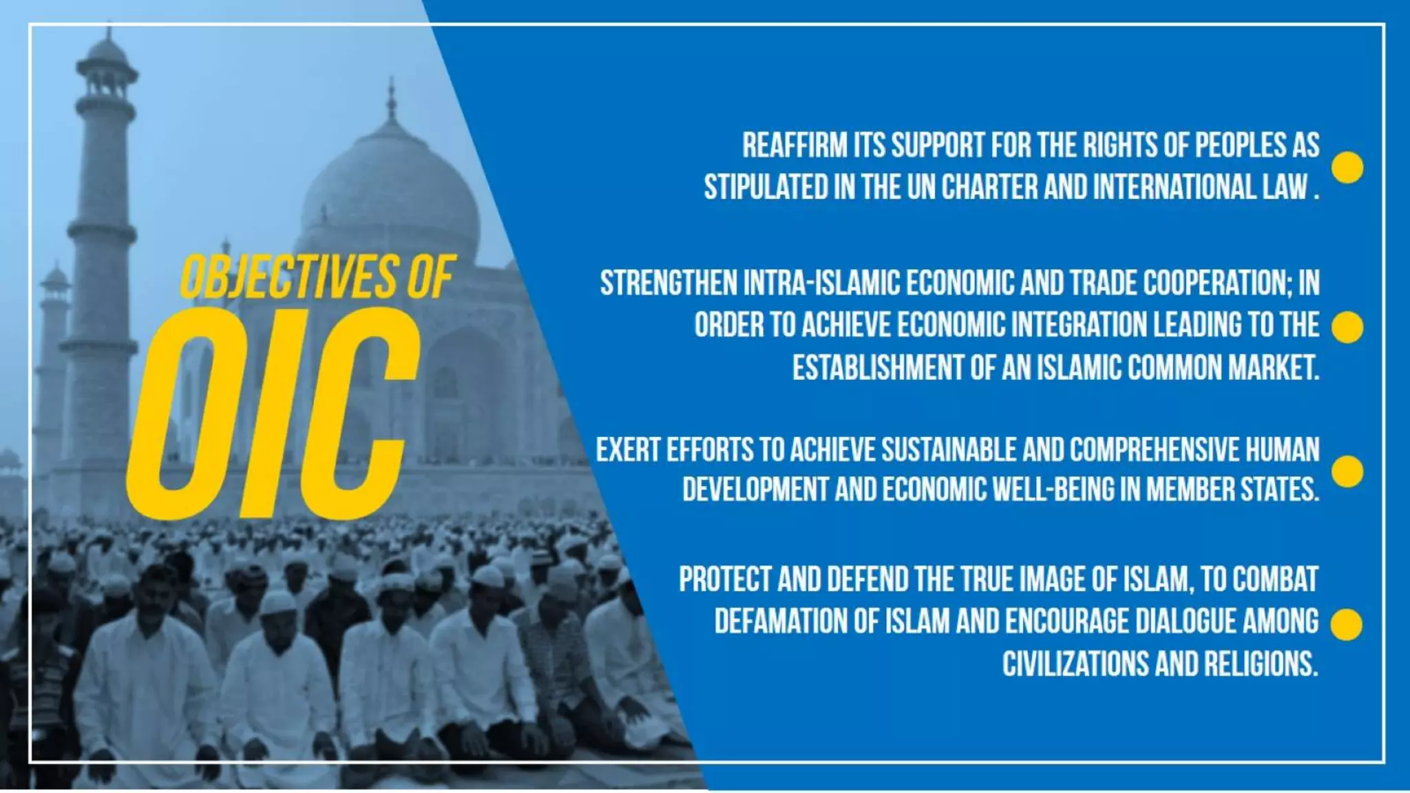 Introduction to OIC (Organization of Islamic Corporation) | PPTX