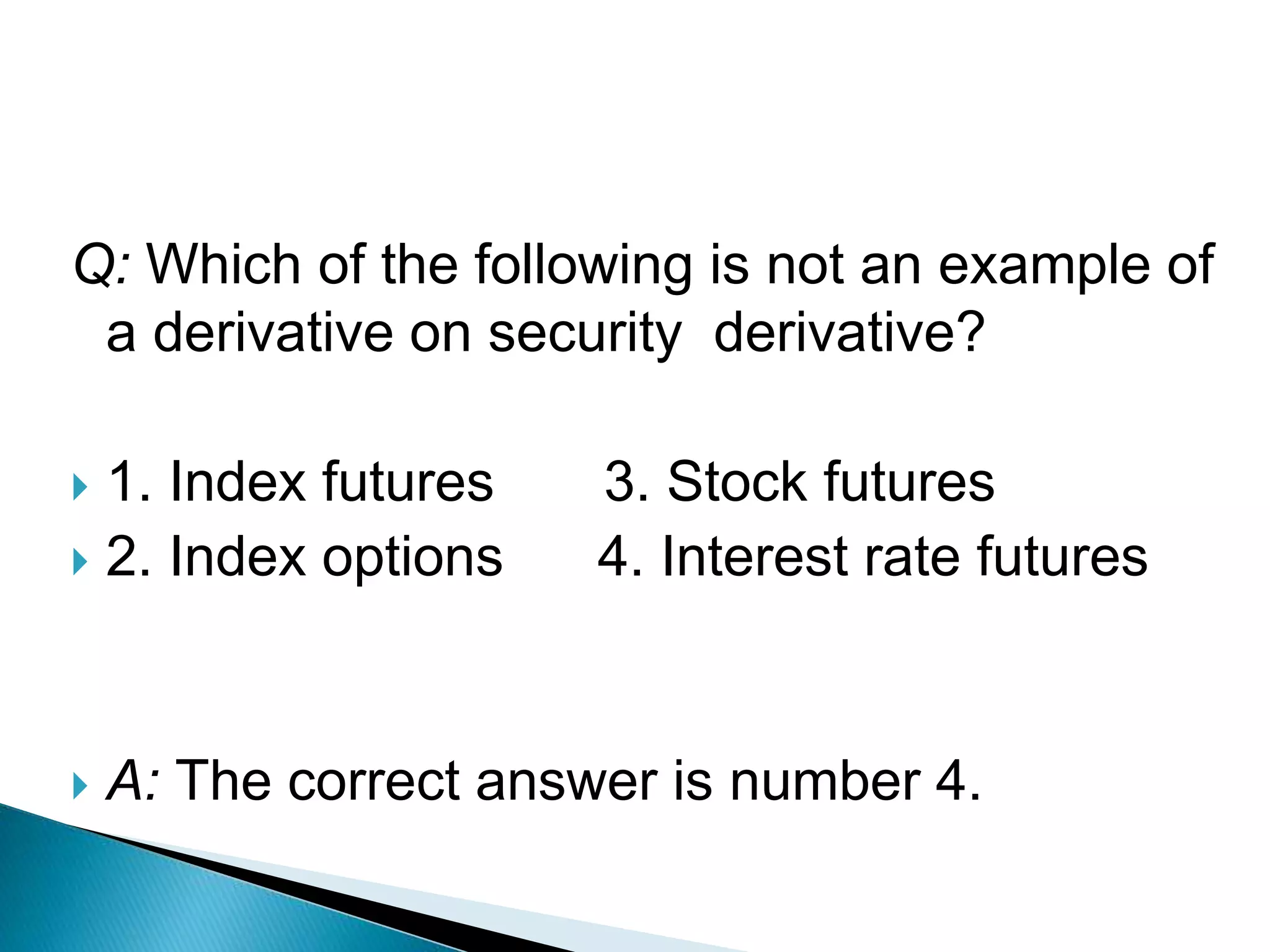 DERIVATIVES - an overview | PPSX