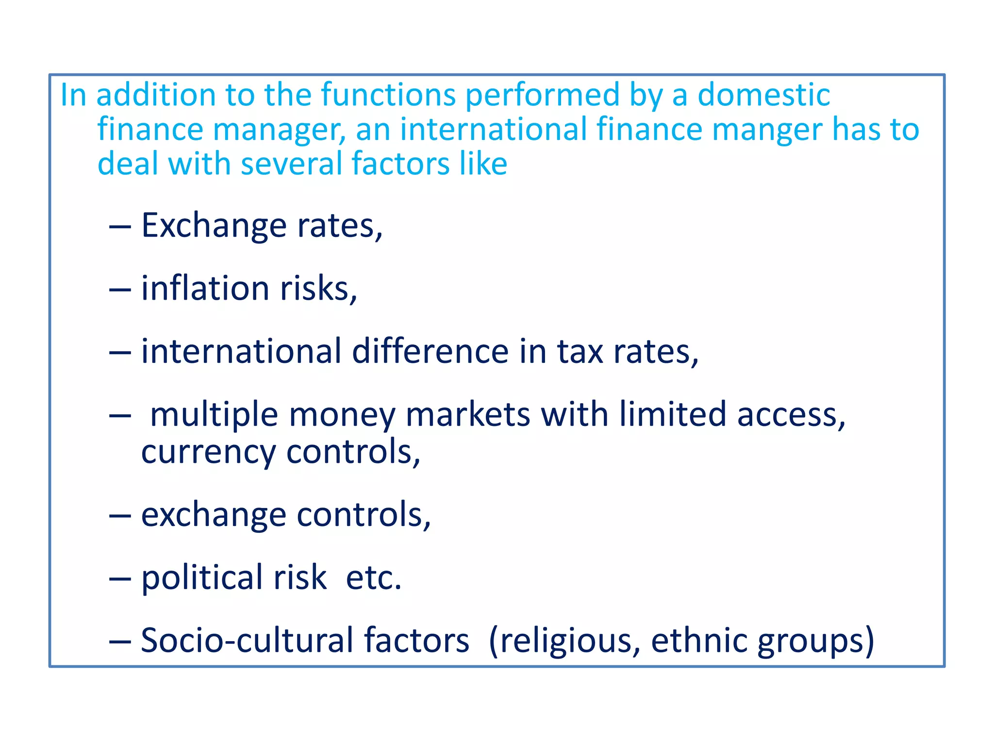 INTERNATIONAL FINANCIAL MANAGEMENT INTRODUCTION | PPTX