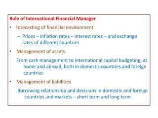 INTERNATIONAL FINANCIAL MANAGEMENT INTRODUCTION | PPTX