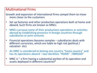 INTERNATIONAL FINANCIAL MANAGEMENT INTRODUCTION | PPTX