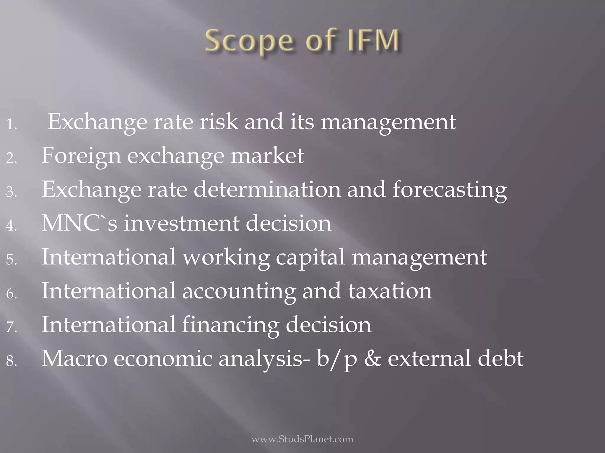 Ifm intro | PPT