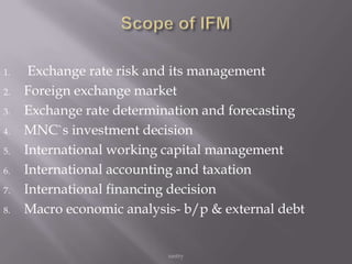Ifm intro copy | PPTX
