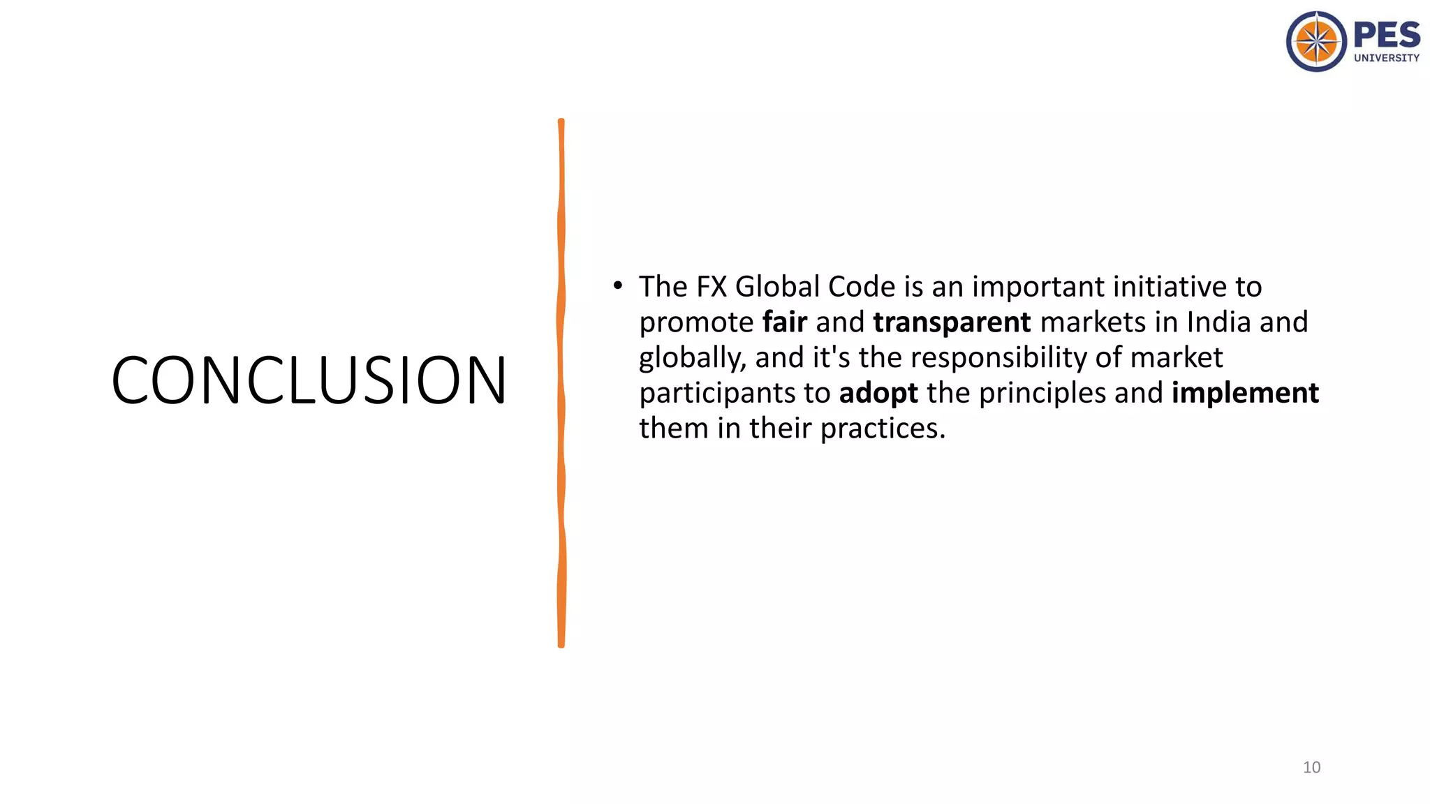 FX Global Code - Formation of a Single Global Code of Conduct for the ...