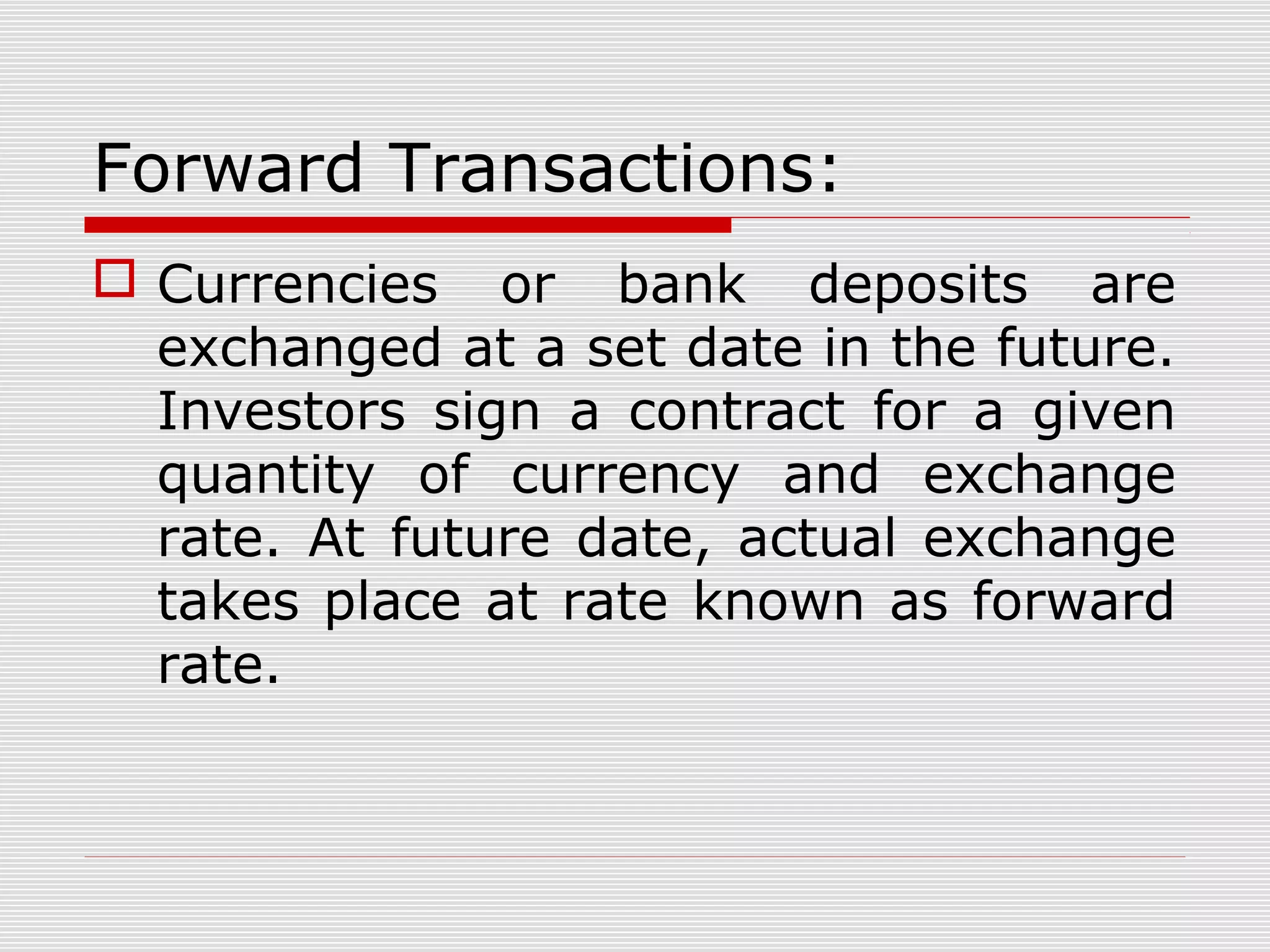 Foreign Exchange market & international Parity Relations | PPT