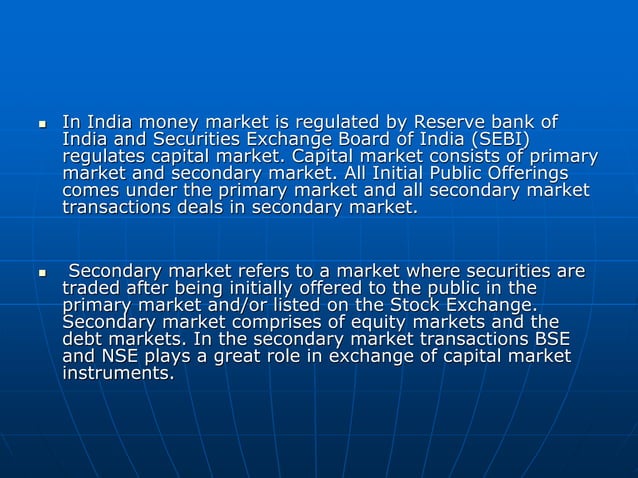 INDIAN FINANCIAL MARKET vs GLOBAL FINANCIAL MARKET | PPT