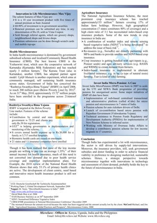 Trends Of Microinsurance In India | PDF