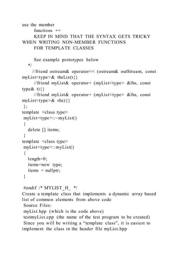 #ifndef MYLIST_H_ #define MYLIST_H_#includeiostream #include.docx