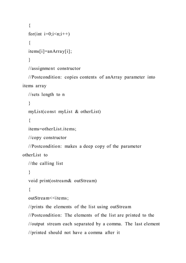 #ifndef MYLIST_H_ #define MYLIST_H_#includeiostream #include.docx