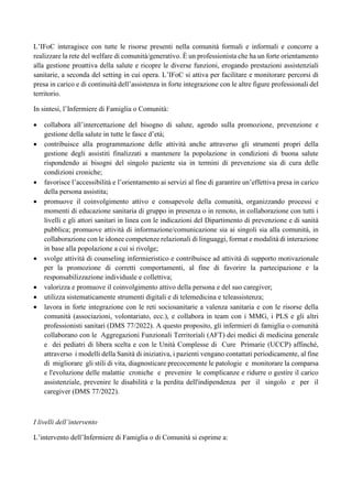L'INFERMIERE DI FAMIGLIA O COMUNITA'. COME SARA' | PDF