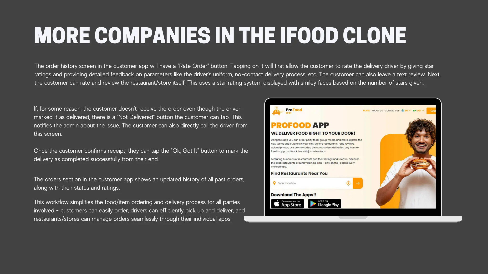 iFood Clone: Step By Step Flow and Importance Of Each Feature Explained | PDF