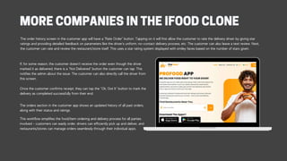 iFood Clone: Step By Step Flow and Importance Of Each Feature Explained | PPT