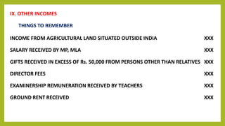 INCOME FROM OTHER SOURCES - INCOME TAX LAW AND PRACTICE.pptx | Stocks ...