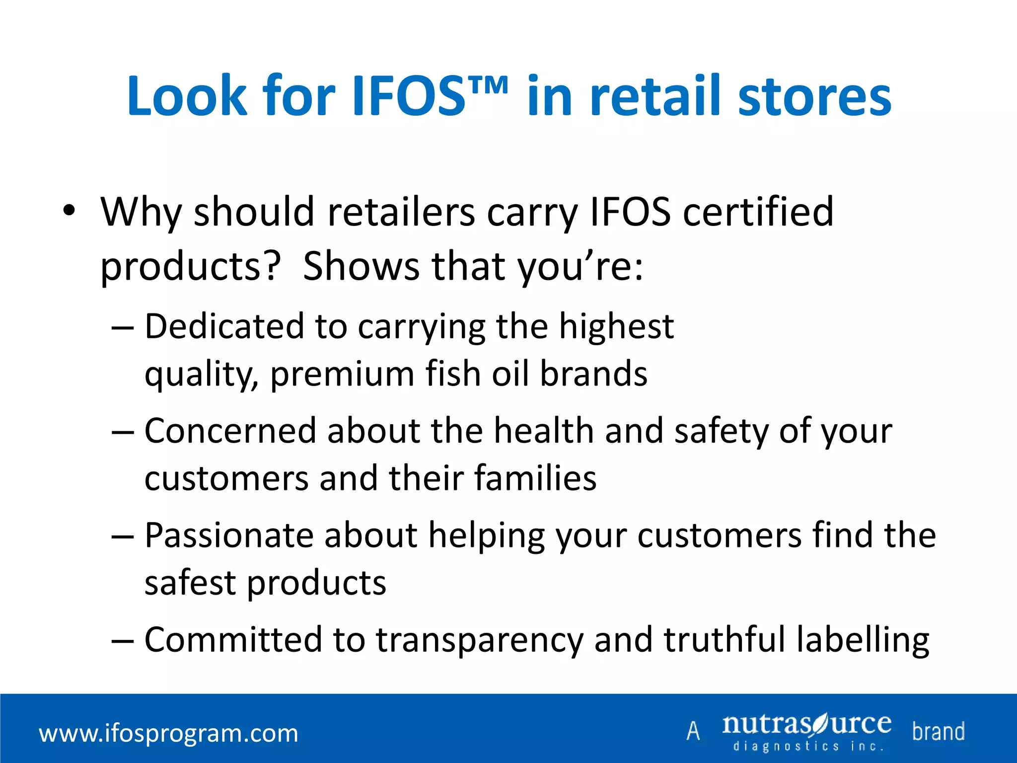 The International Fish Oil Standards (IFOS) Program: An Overview | PPTX