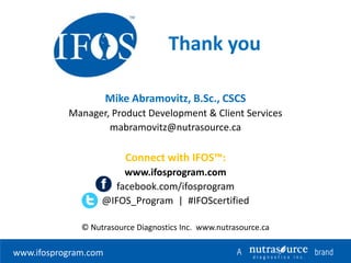 The International Fish Oil Standards (IFOS) Program: An Overview | PPTX