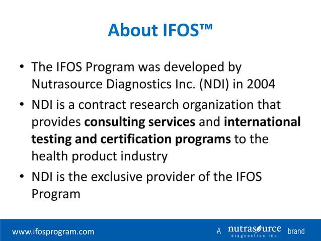 The International Fish Oil Standards (IFOS) Program: An Overview | PPTX ...