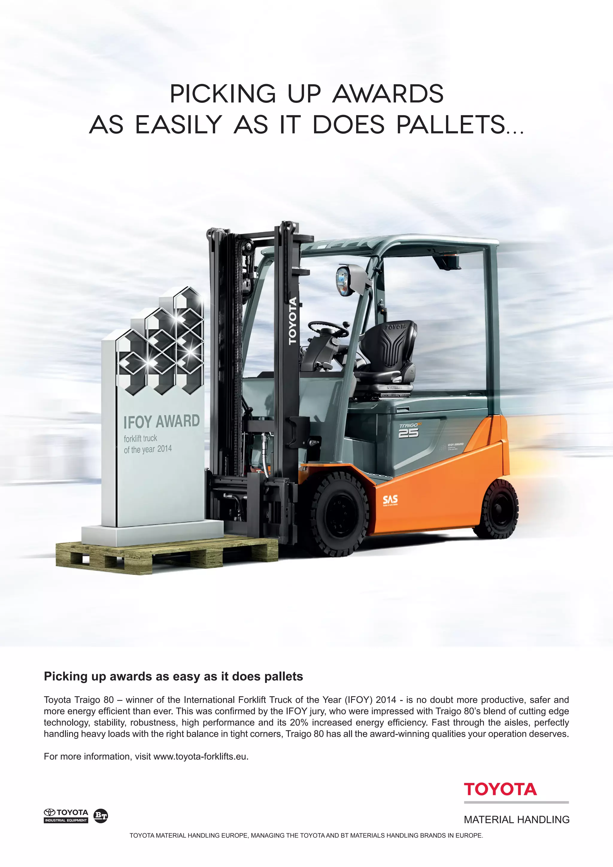 Traigo 80 – International Forklift Truck of the Year 2014 | PDF