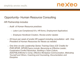 Nexeo HR Solutions | PPTX | Human Resources | Business