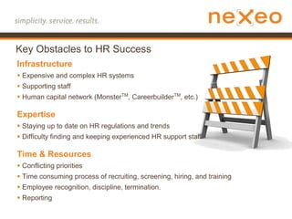 Nexeo HR Solutions | PPTX | Human Resources | Business